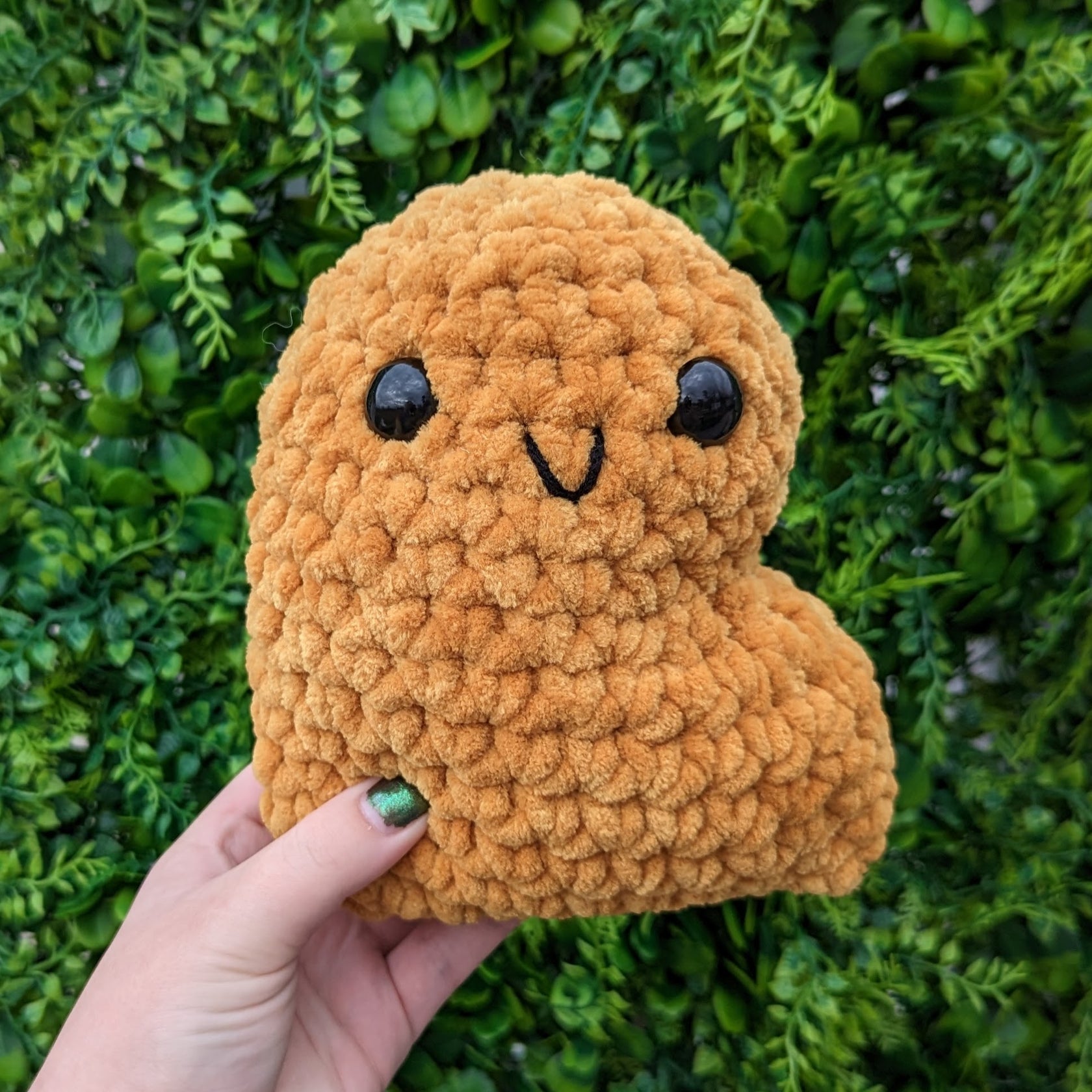 Jumbo Chicken Nugget Crochet Plushie – Delarae's Creations