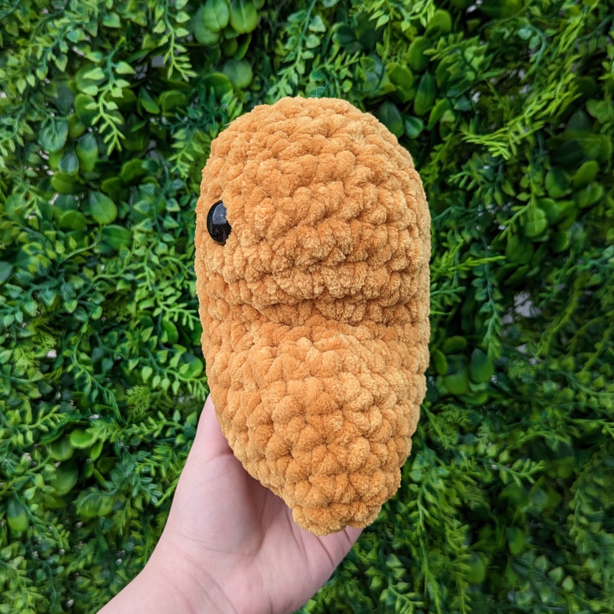 Jumbo Chicken Nugget Crochet Plushie – Delarae's Creations